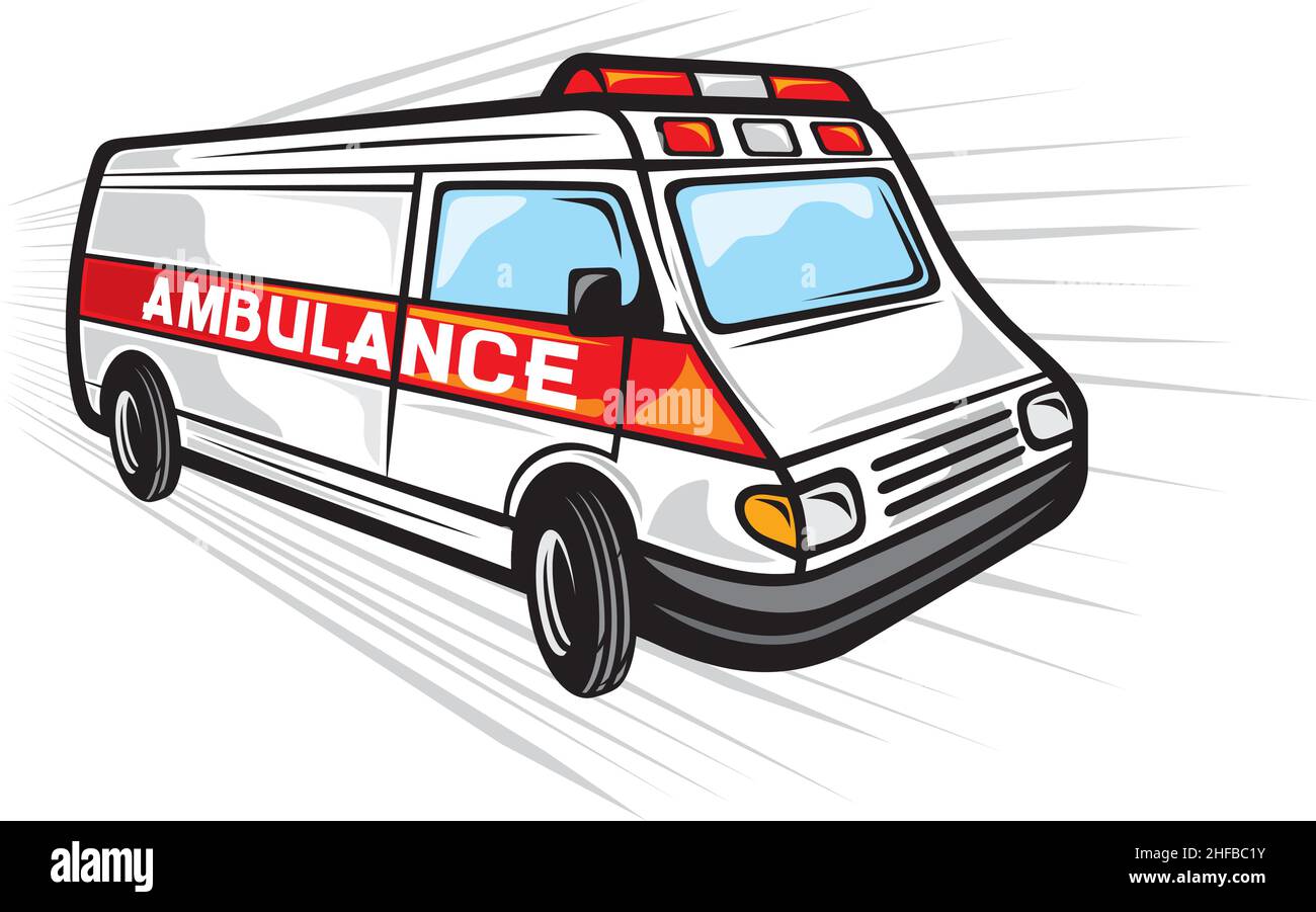 Ambulance van vector illustration Stock Vector Image & Art - Alamy