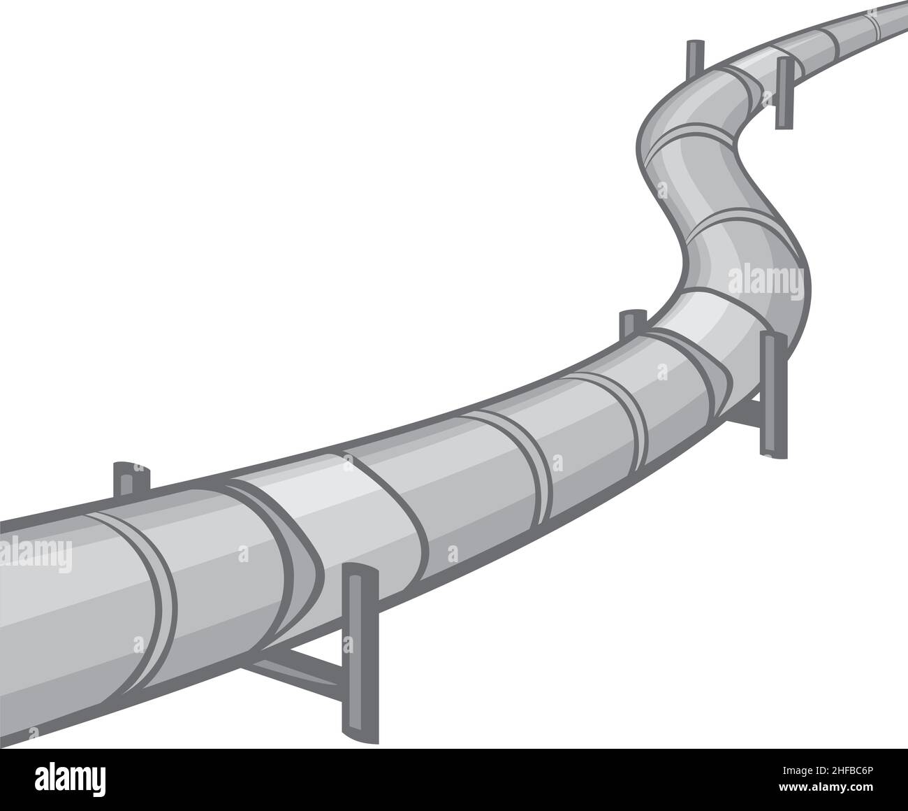 Steam pipeline system Stock Vector Images - Alamy