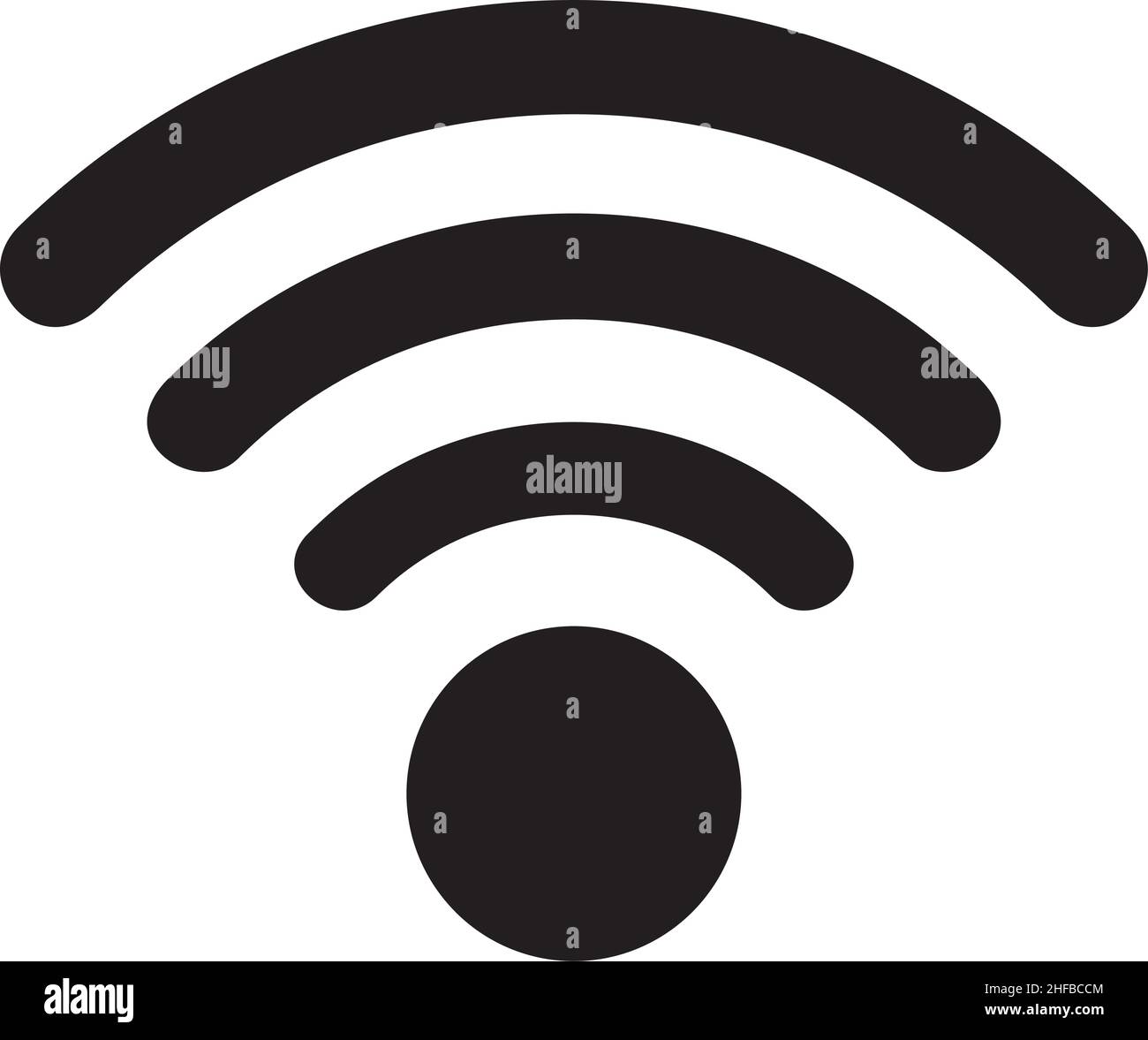 Wi fi sign vector illustration Stock Vector Image & Art - Alamy