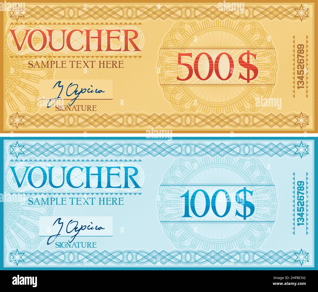 Voucher design vector illustration Stock Vector Image & Art - Alamy