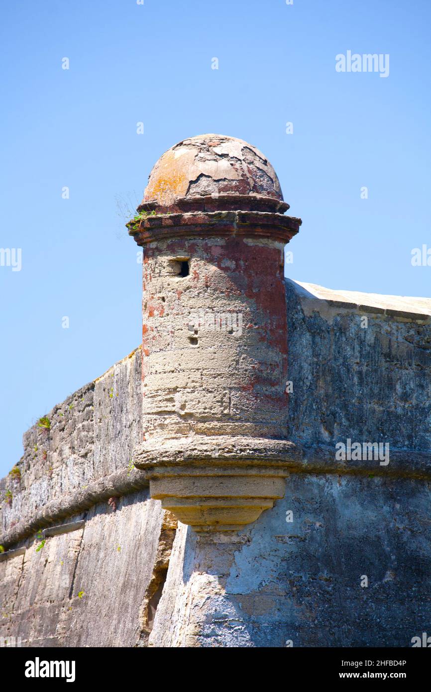 Castillo de San Marco - ancient fort in st. augustine florida Stock ...