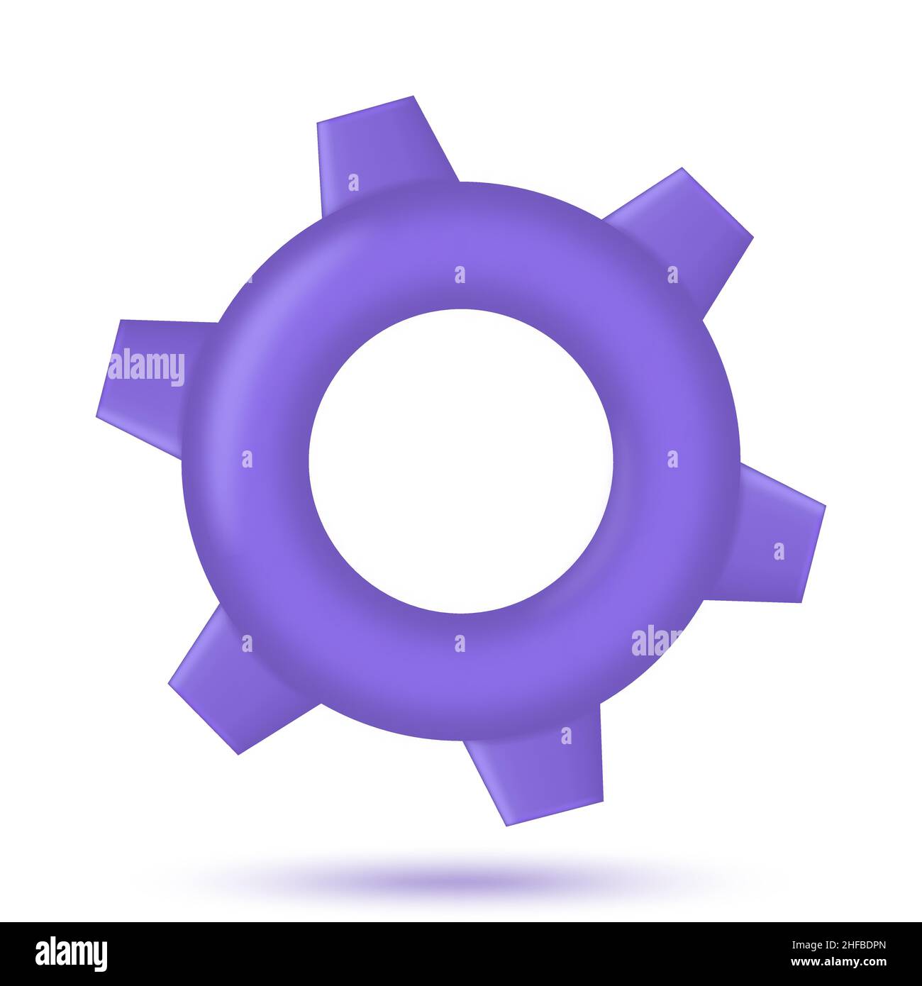 3D gear icon Stock Vector Image & Art - Alamy