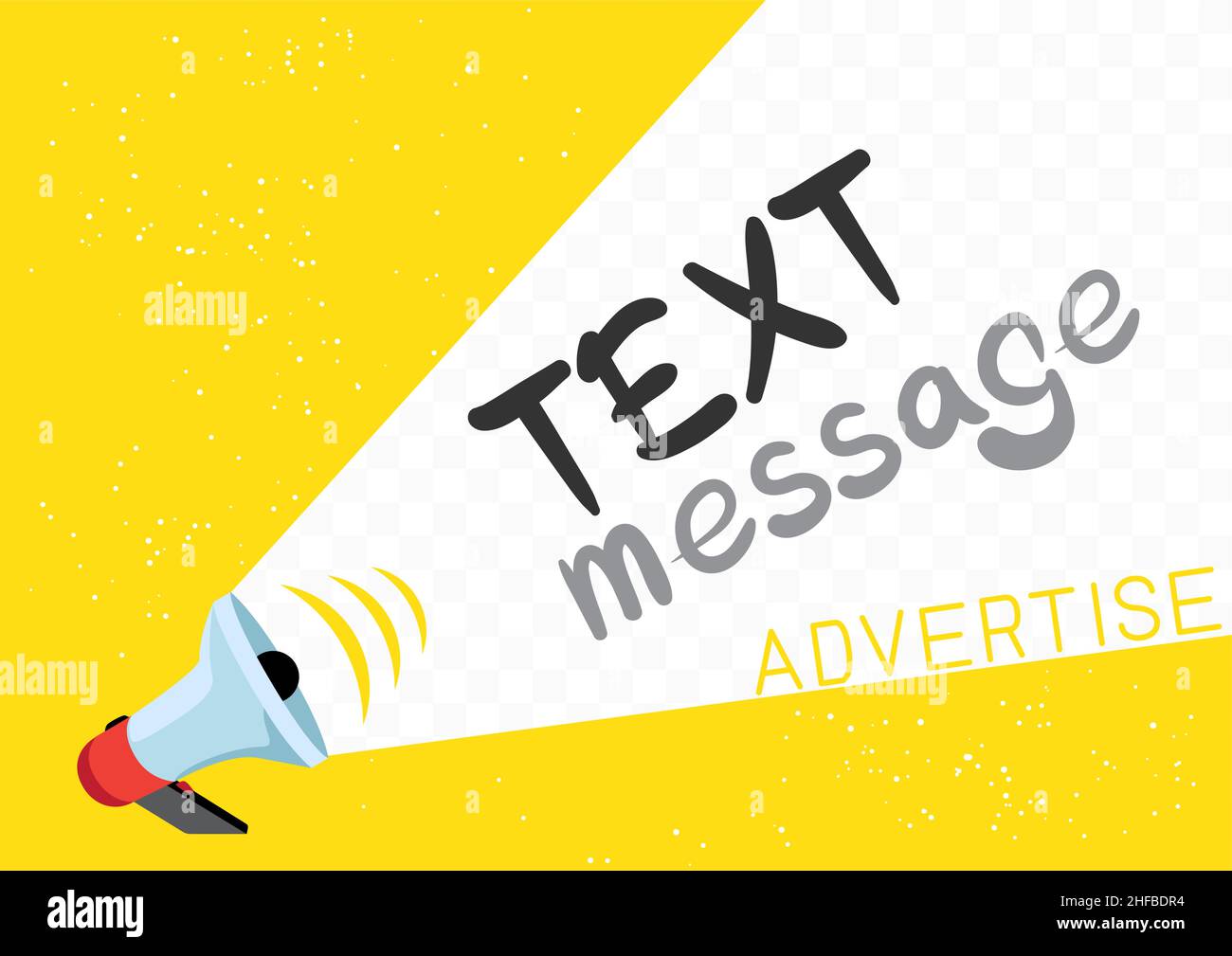 loudspeaker advertising text message banner Stock Vector Image & Art ...
