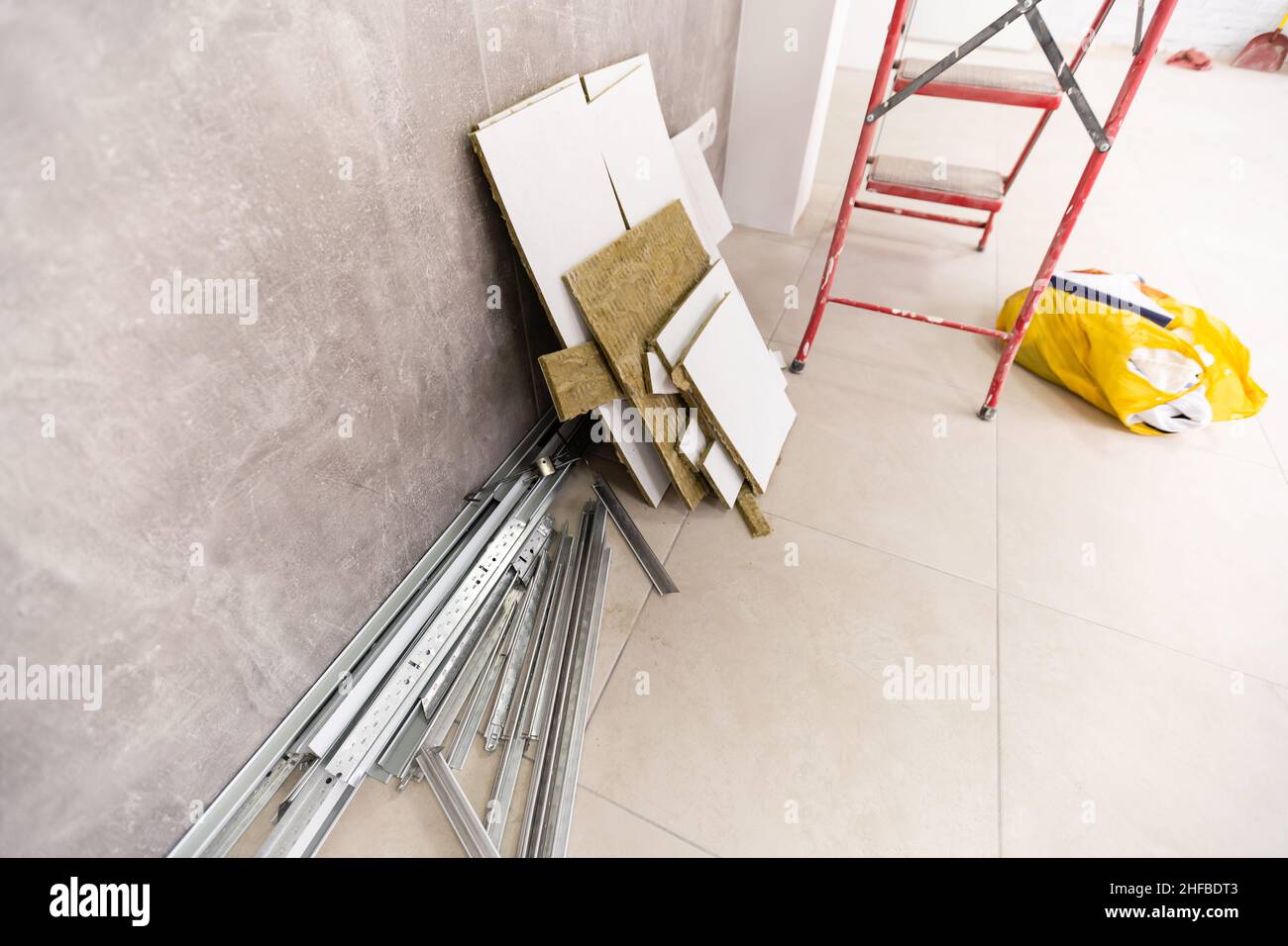 materials for renovation in the building. Construction and repair Stock ...