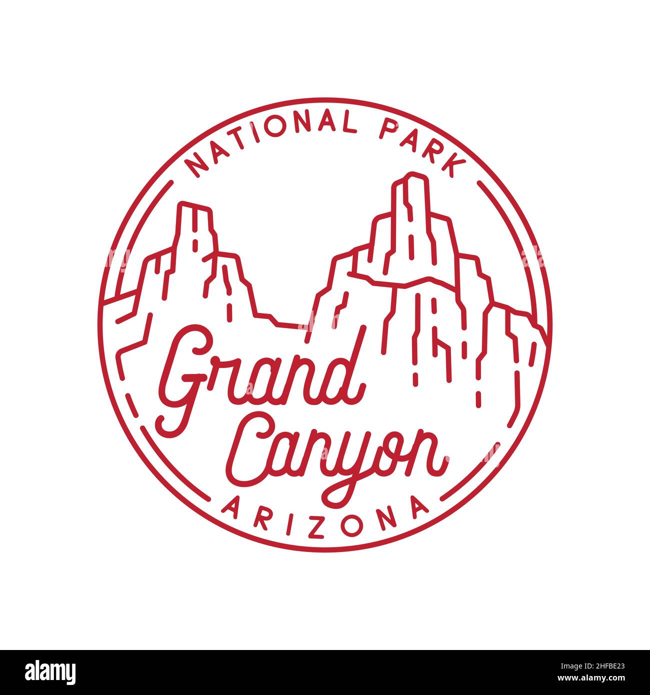 Grand Canyon logo. Vector and illustration Stock Vector Image & Art - Alamy