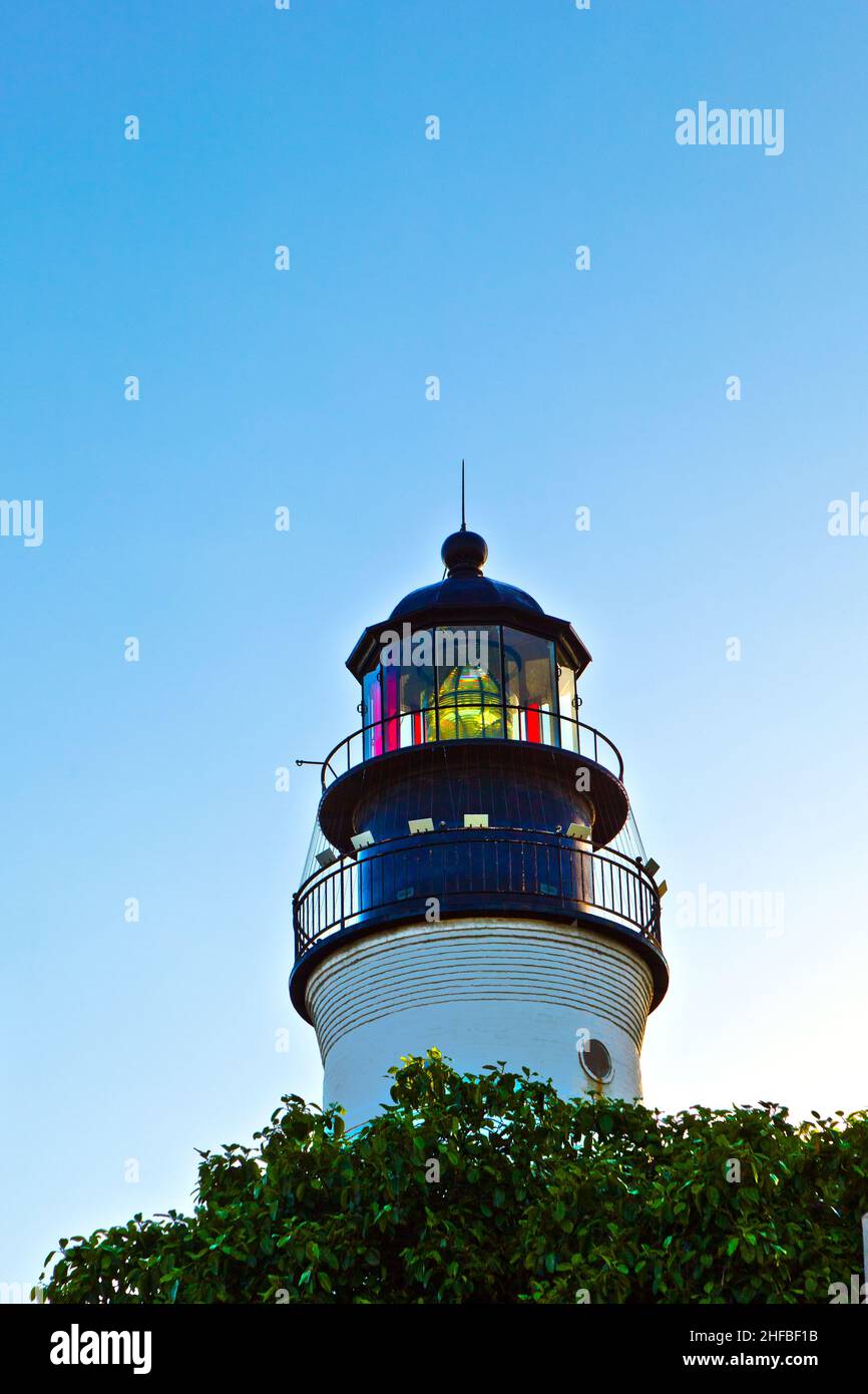 beautiful lighthouse from Key West in Florida Stock Photo - Alamy