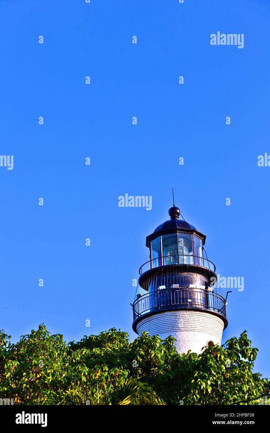 beautiful lighthouse from Key West in Florida Stock Photo - Alamy