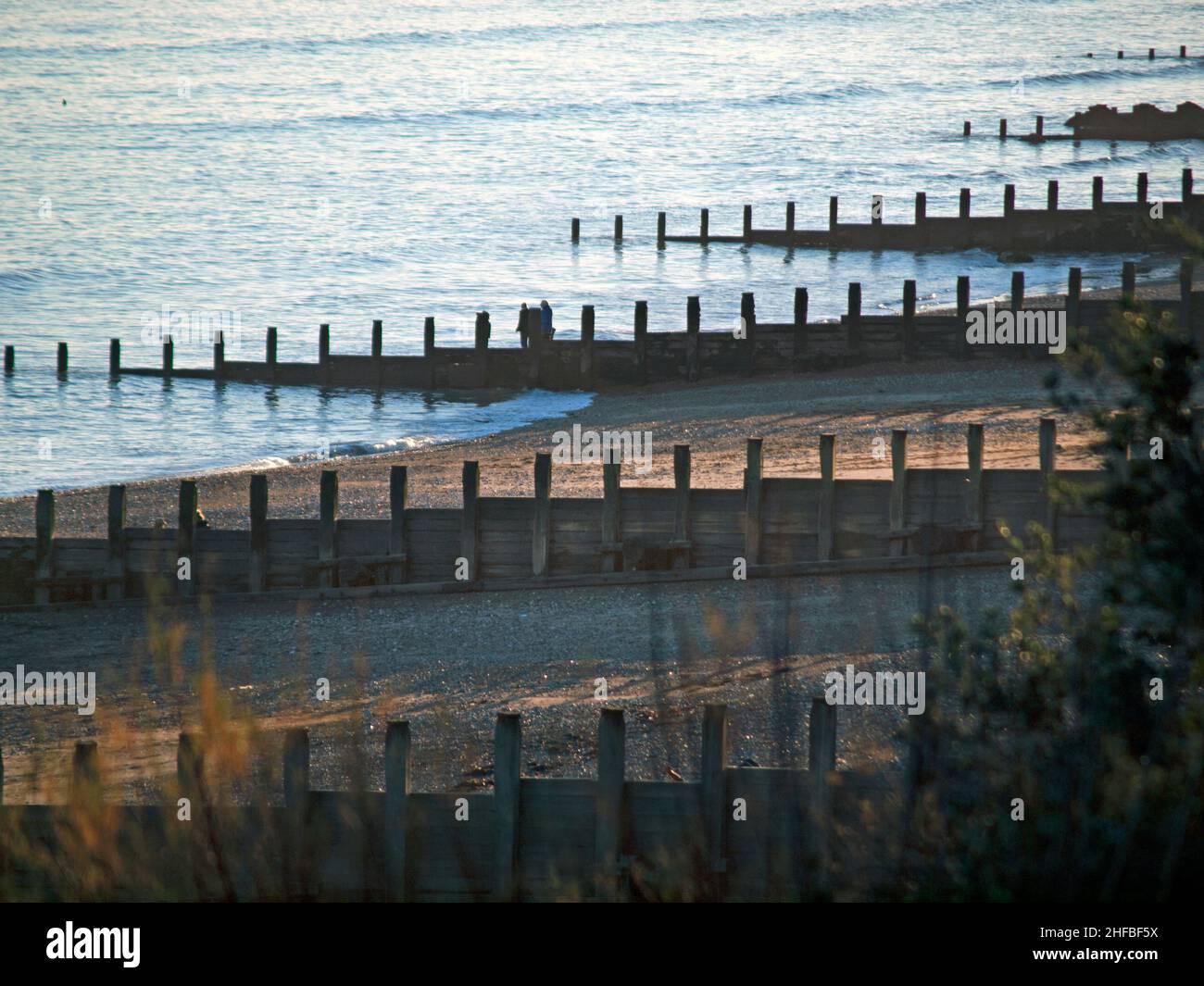 Eastbourne sea beach defences hi-res stock photography and images - Alamy
