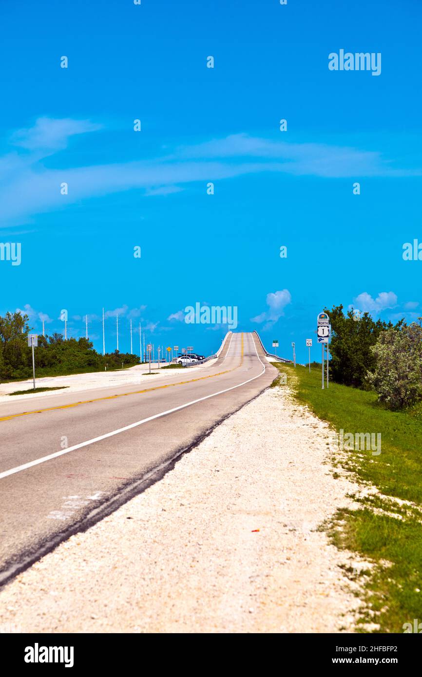 bridge in the Florida Keys, the seven mile bridge Stock Photo - Alamy