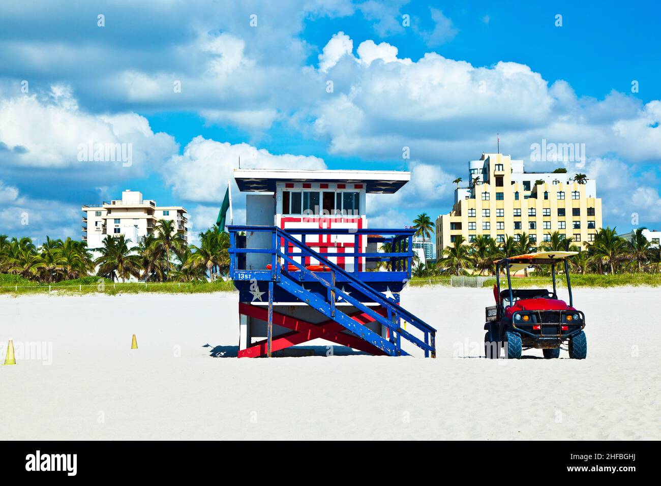 wooden lifeguard towers Stock Photo - Alamy
