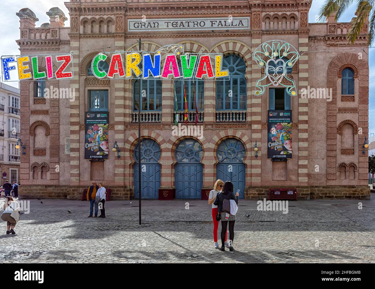 Gran teatro falla in spanish city cadiz Stock Photo - Alamy