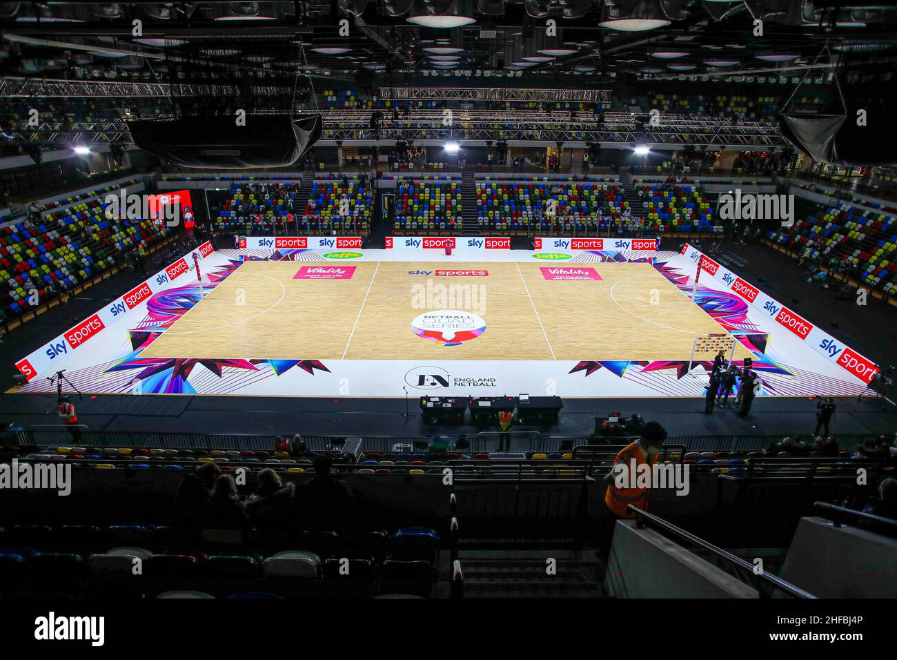 General view inside the arena before the Netball Quad Series match at ...