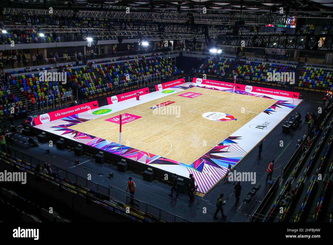 General view inside the arena before the Netball Quad Series match at ...