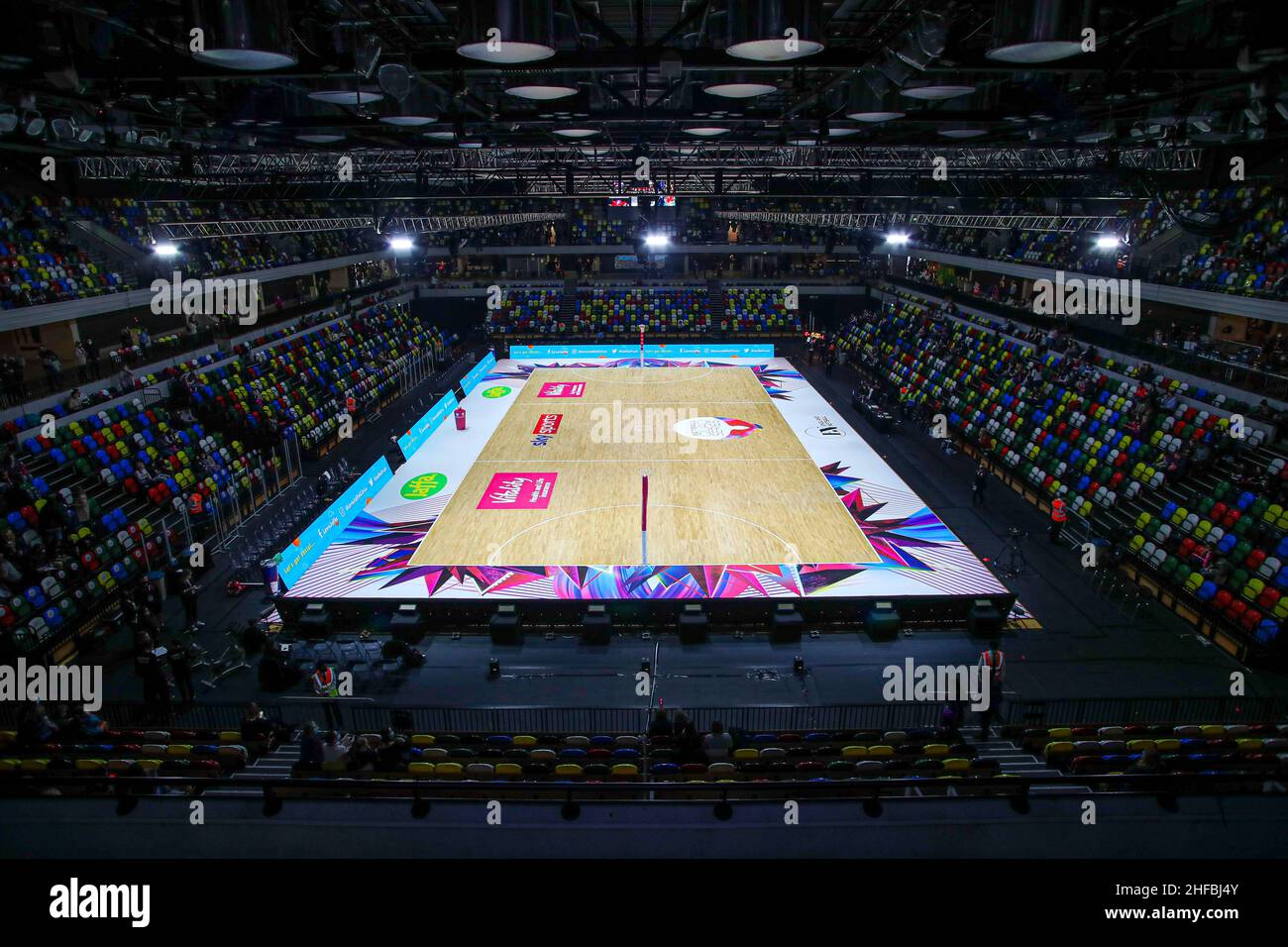 General view inside the arena before the Netball Quad Series match at ...