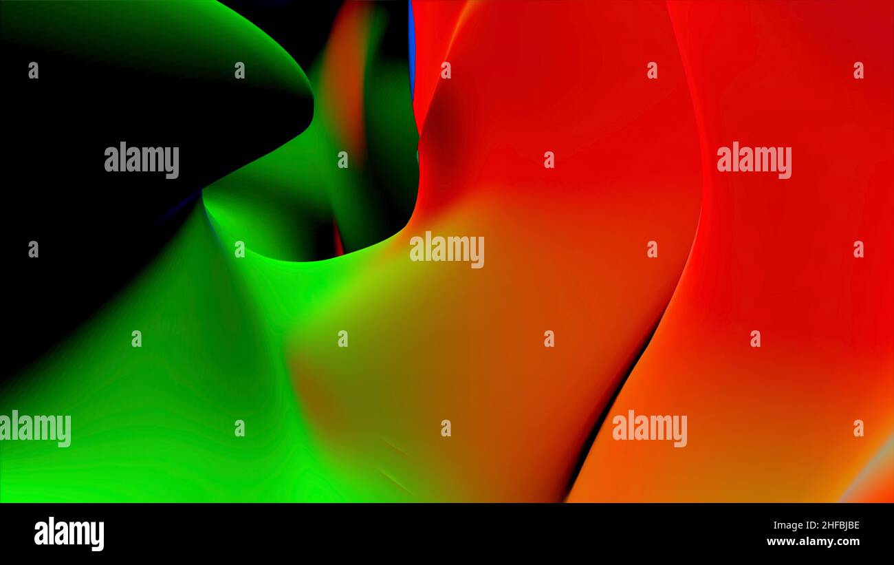 Looping blue neon structure. Colorful Abstract Turtle Shell Fluid Cells ...