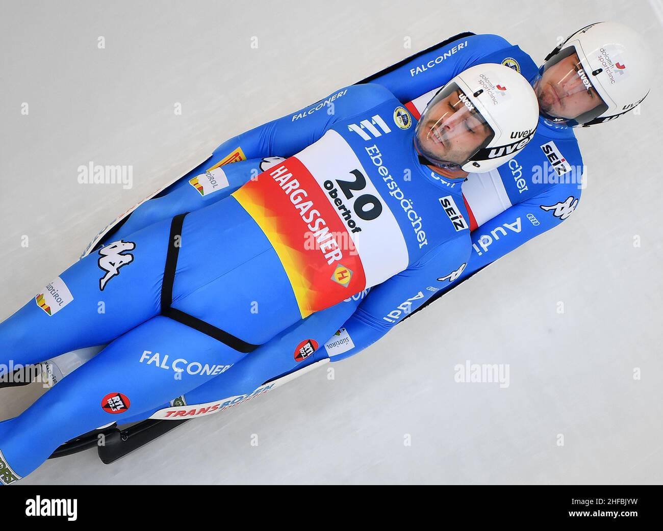 Oberhof, Germany. 15th Jan, 2022. Emanuel Rieder (l) and Simon ...