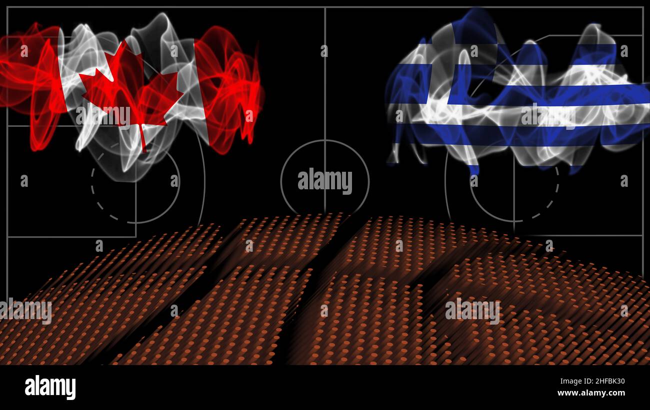 Canada greece flag hi-res stock photography and images - Alamy