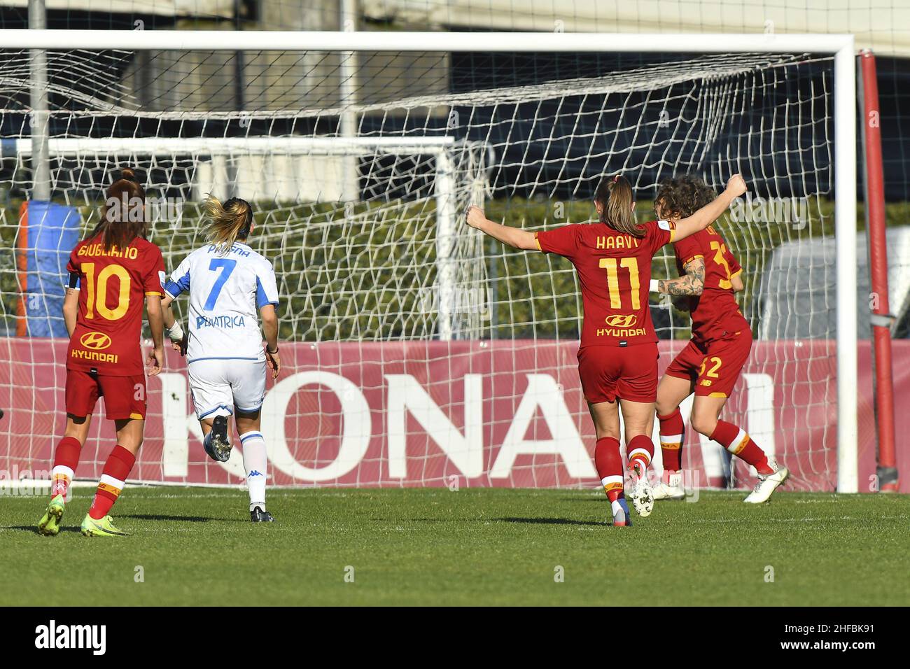 Rome, Italy. 15th Jan, 2022. Elena Linari of AS Roma Women during the ...