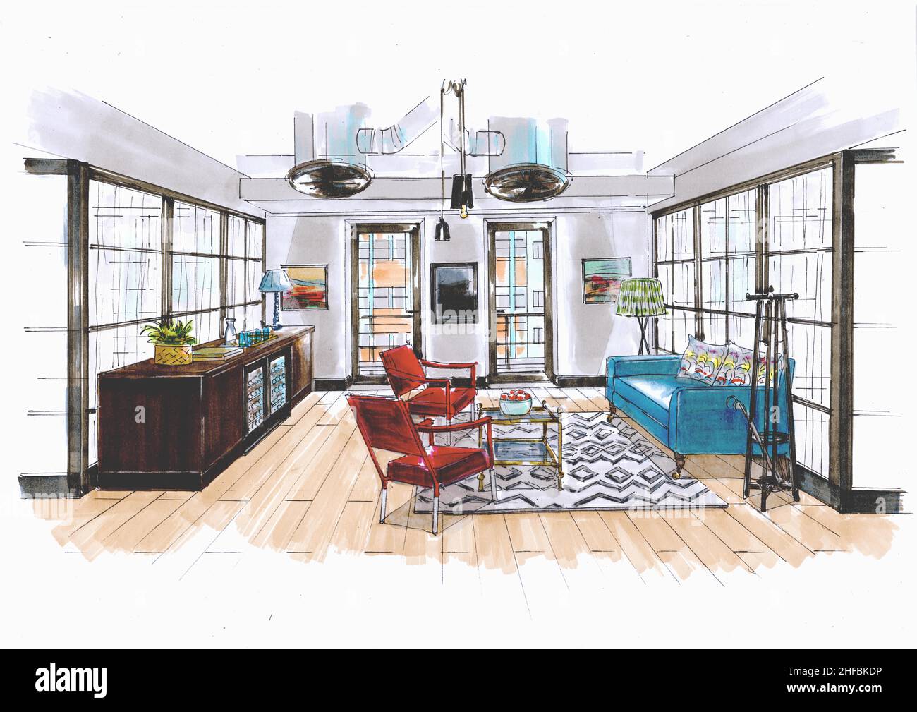 In light airy office Cut Out Stock Images & Pictures - Alamy