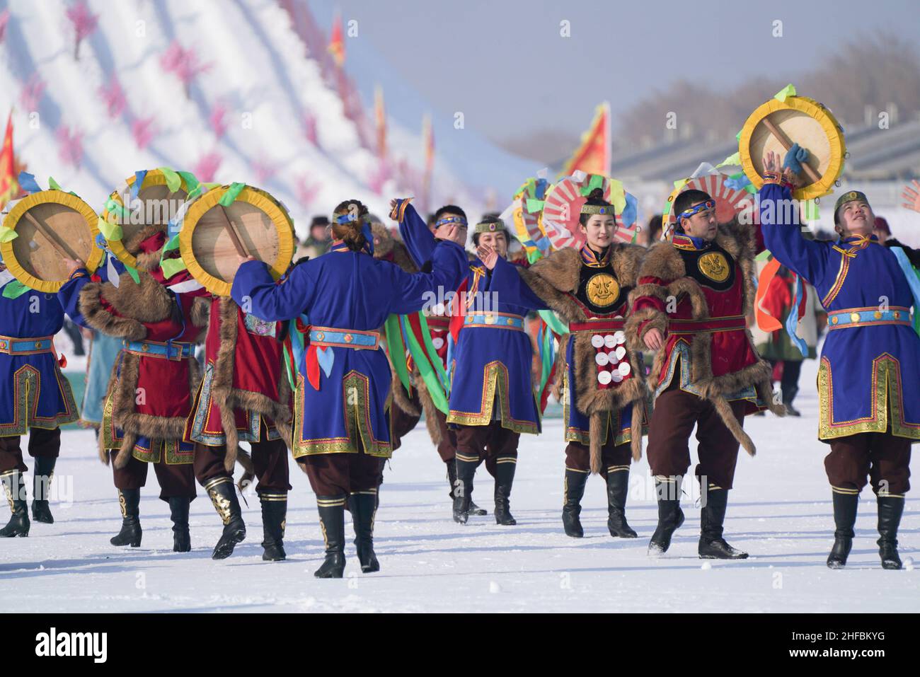 Bazhou, China. 15th Jan, 2022. BAZHOU, CHINA - JANUARY 15, 2022 ...