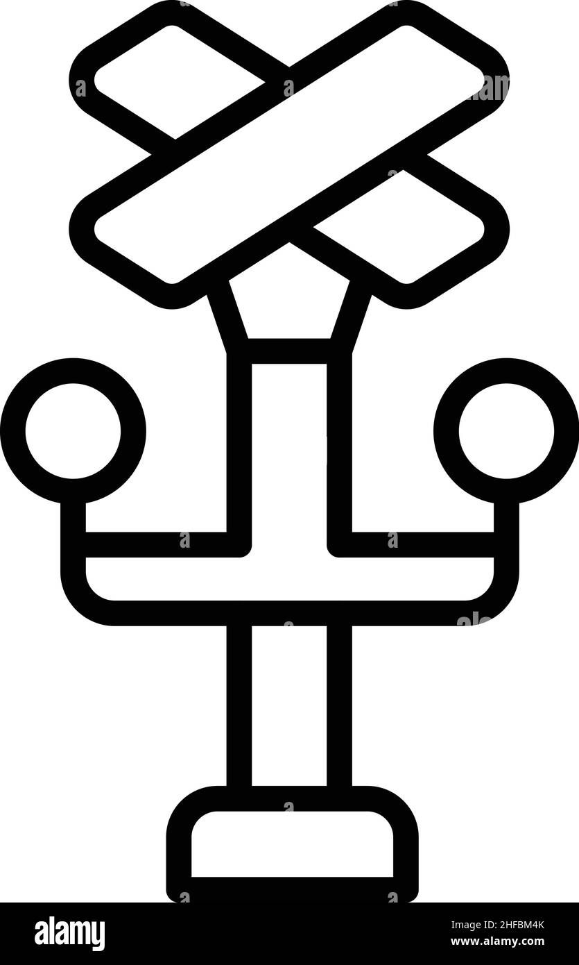 Traffic sign tram crossing Black and White Stock Photos & Images - Alamy