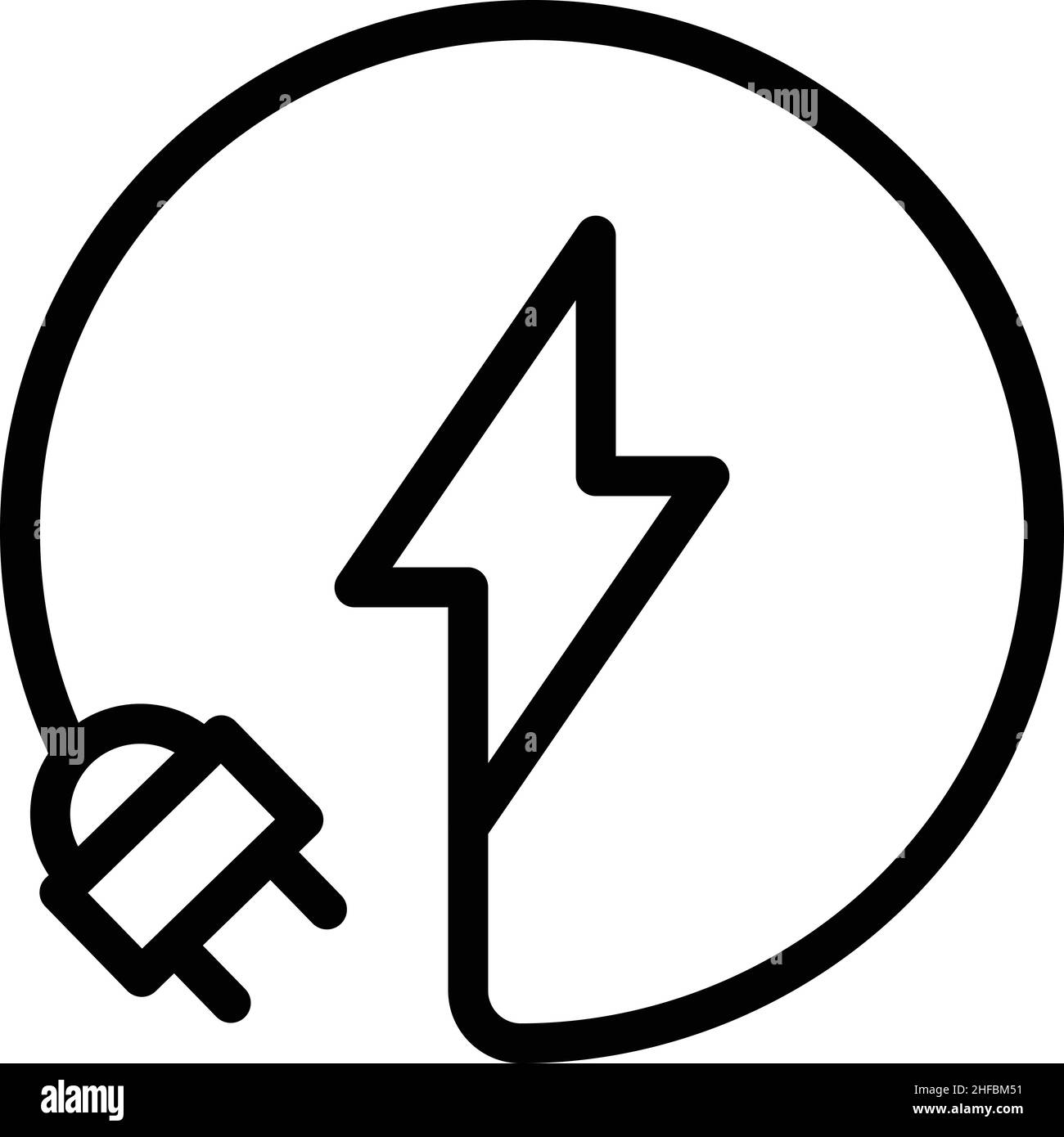 Fully electric car Stock Vector Images - Alamy