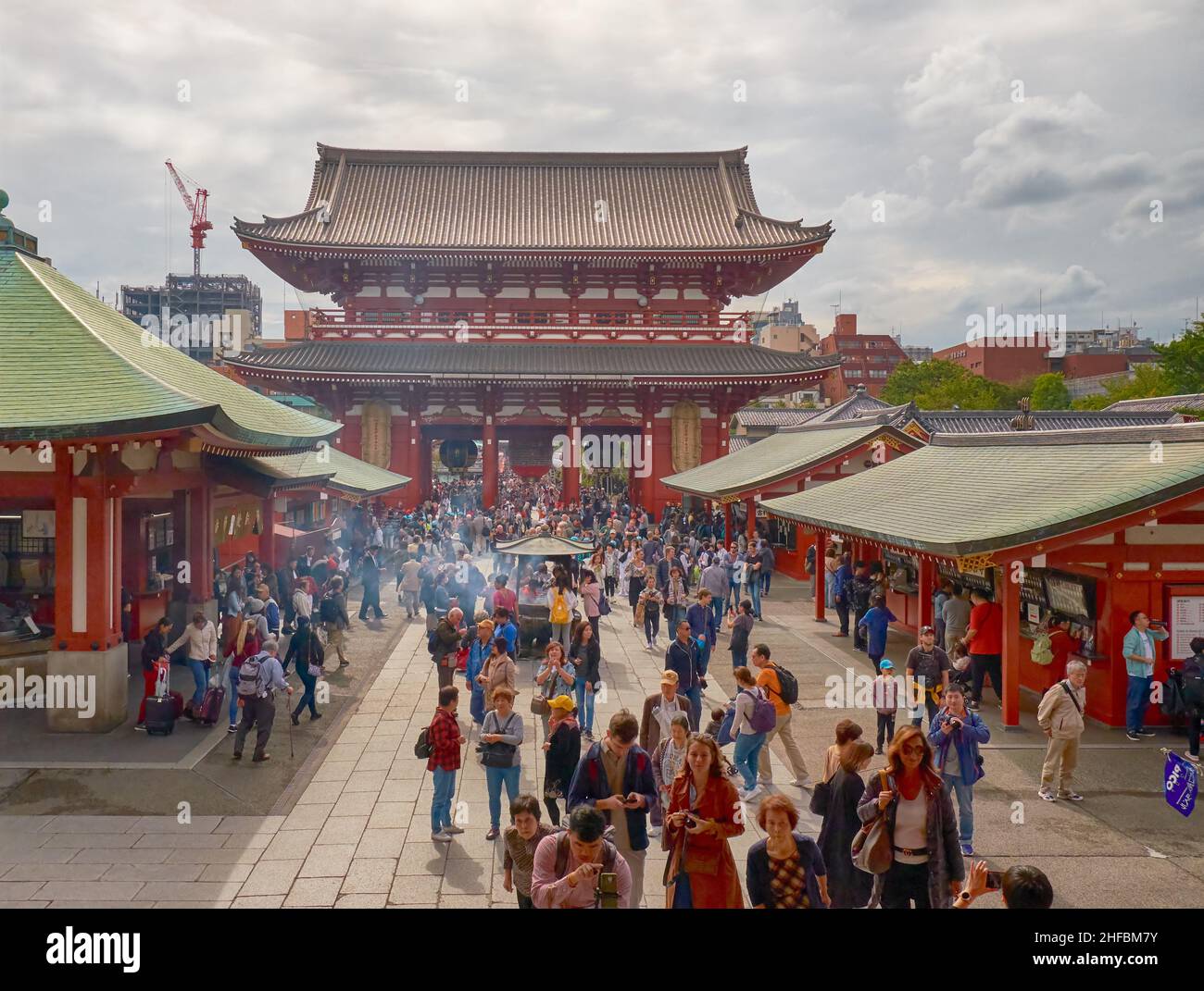 Tokyo, Japan - October 24, 2019: The territory of the oldest Buddhist ...