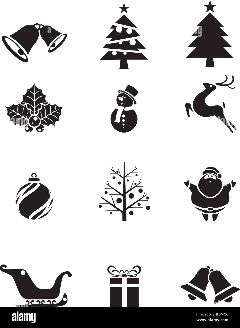 christmas icon set holiday season december christmas, icons, icon ...