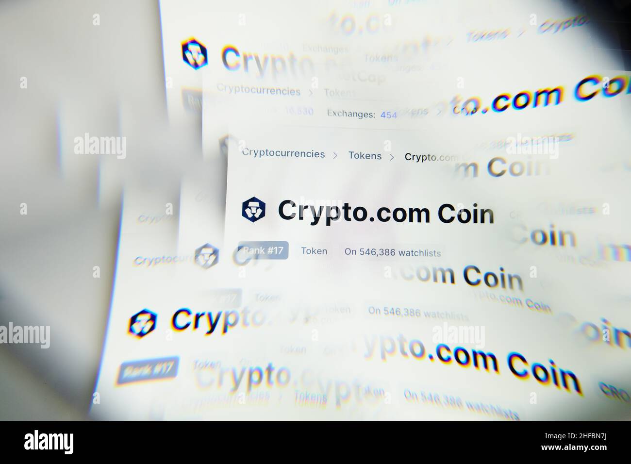 Crypto com logo hi-res stock photography and images - Alamy