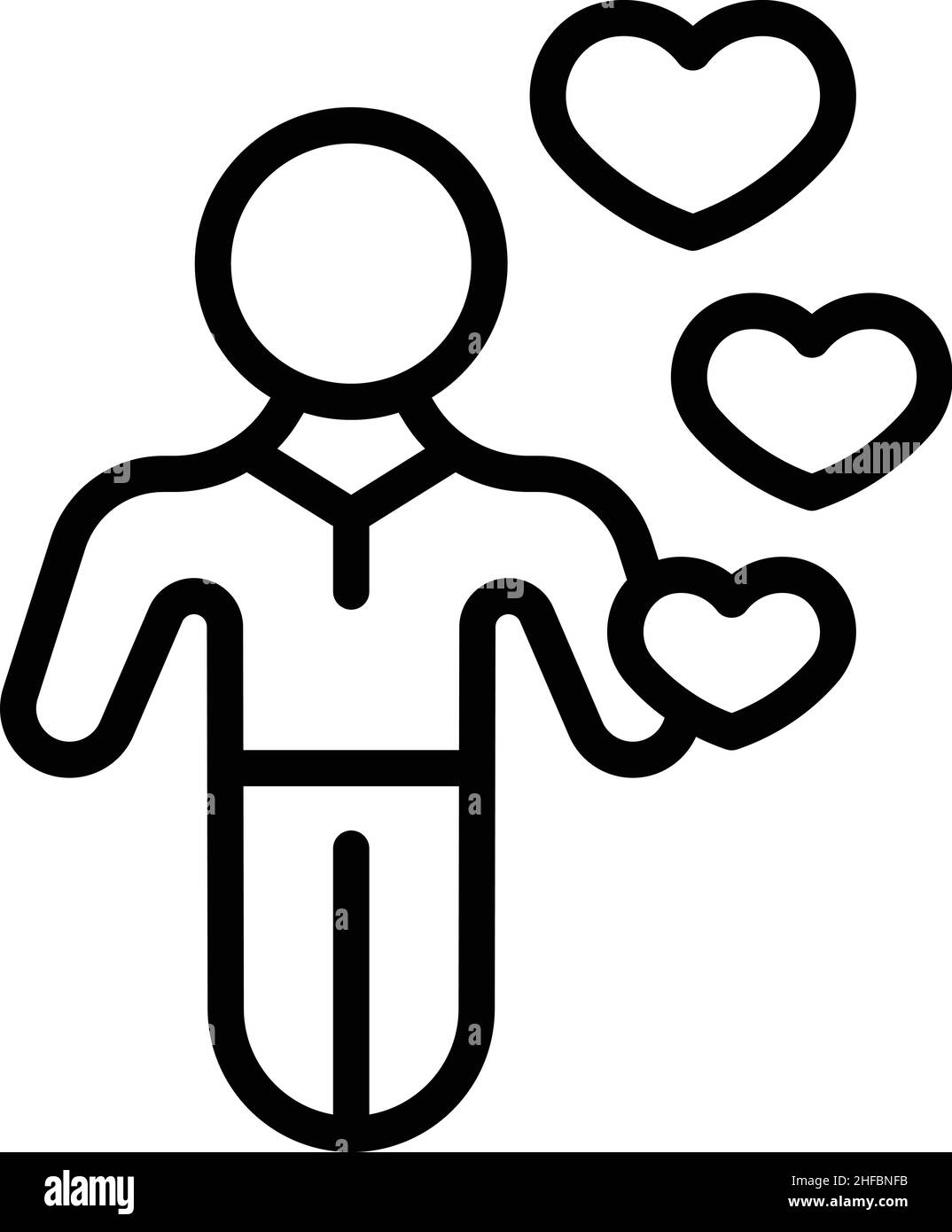 Kid social care icon outline vector. Trust service. Business trust ...