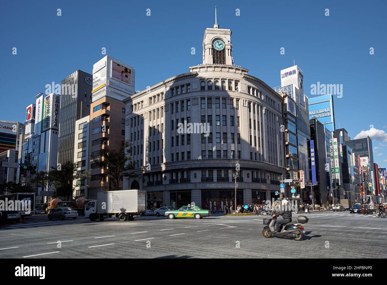 Tokyo, Japan – November 13, 2007: Famous Seiko flagship store with a ...