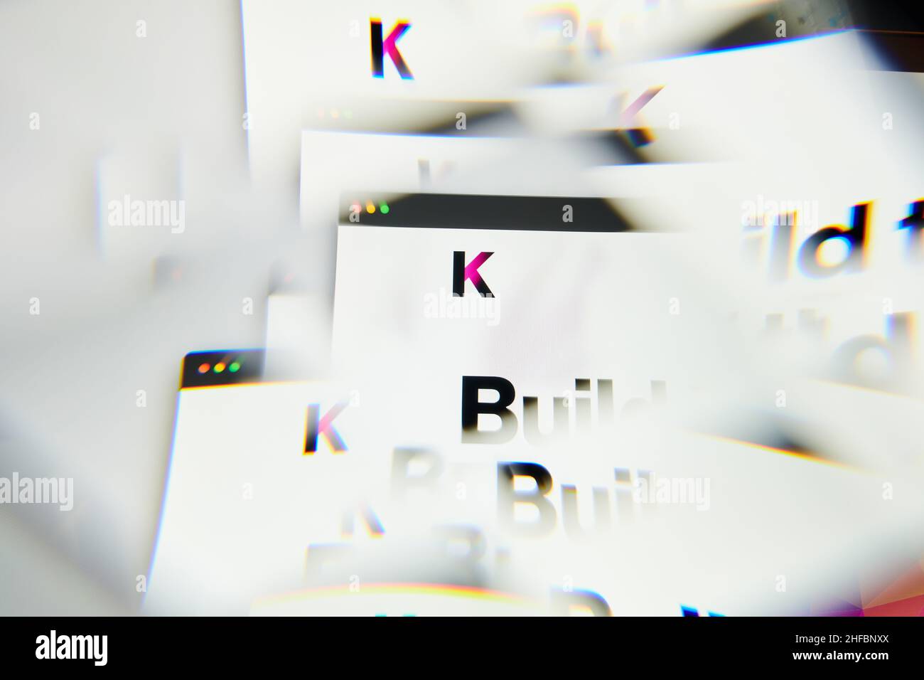 Milan, Italy - January 11, 2022: kadena - KDA logo on laptop screen ...