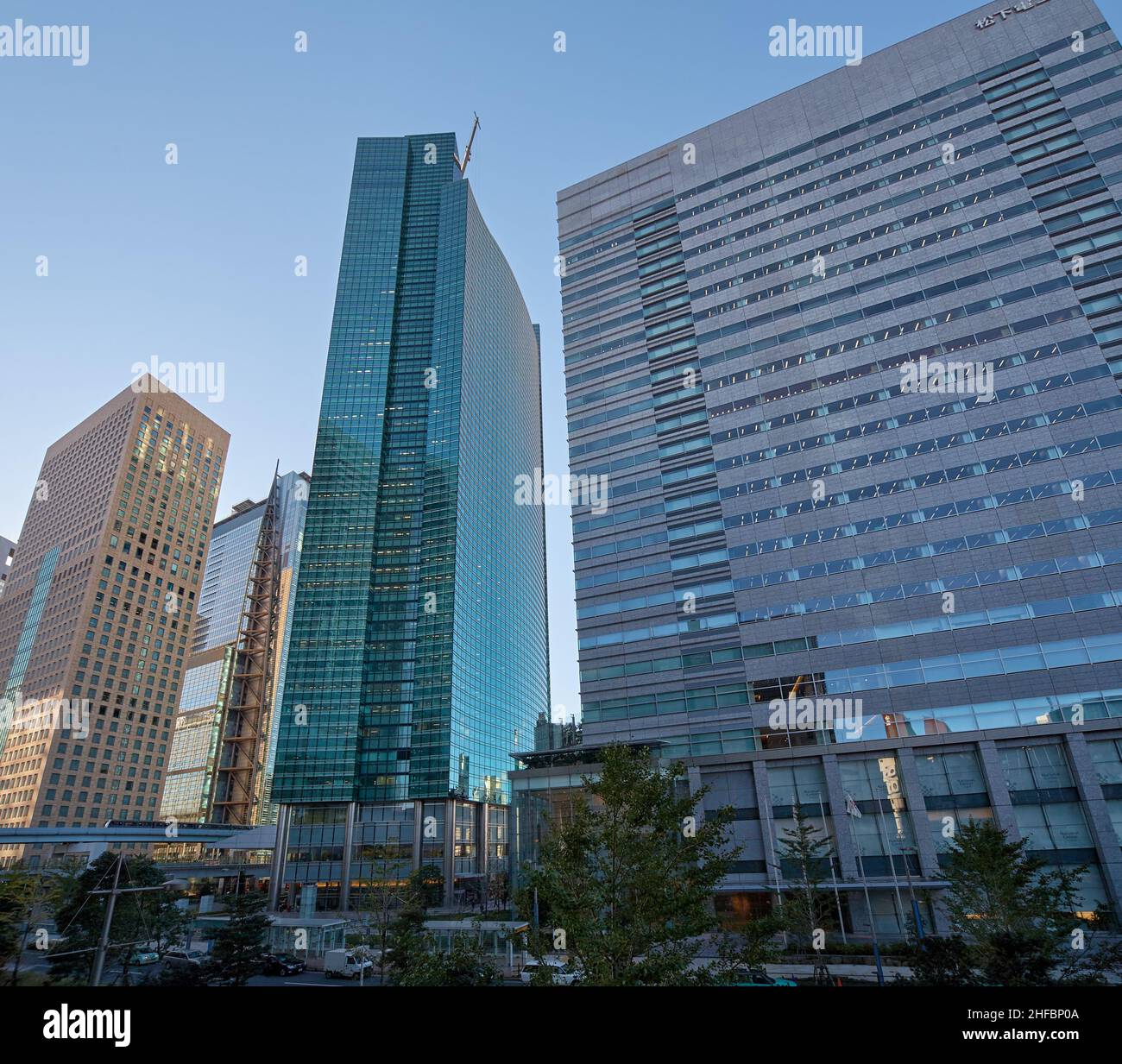 View at the shiodome city centre hi-res stock photography and images ...