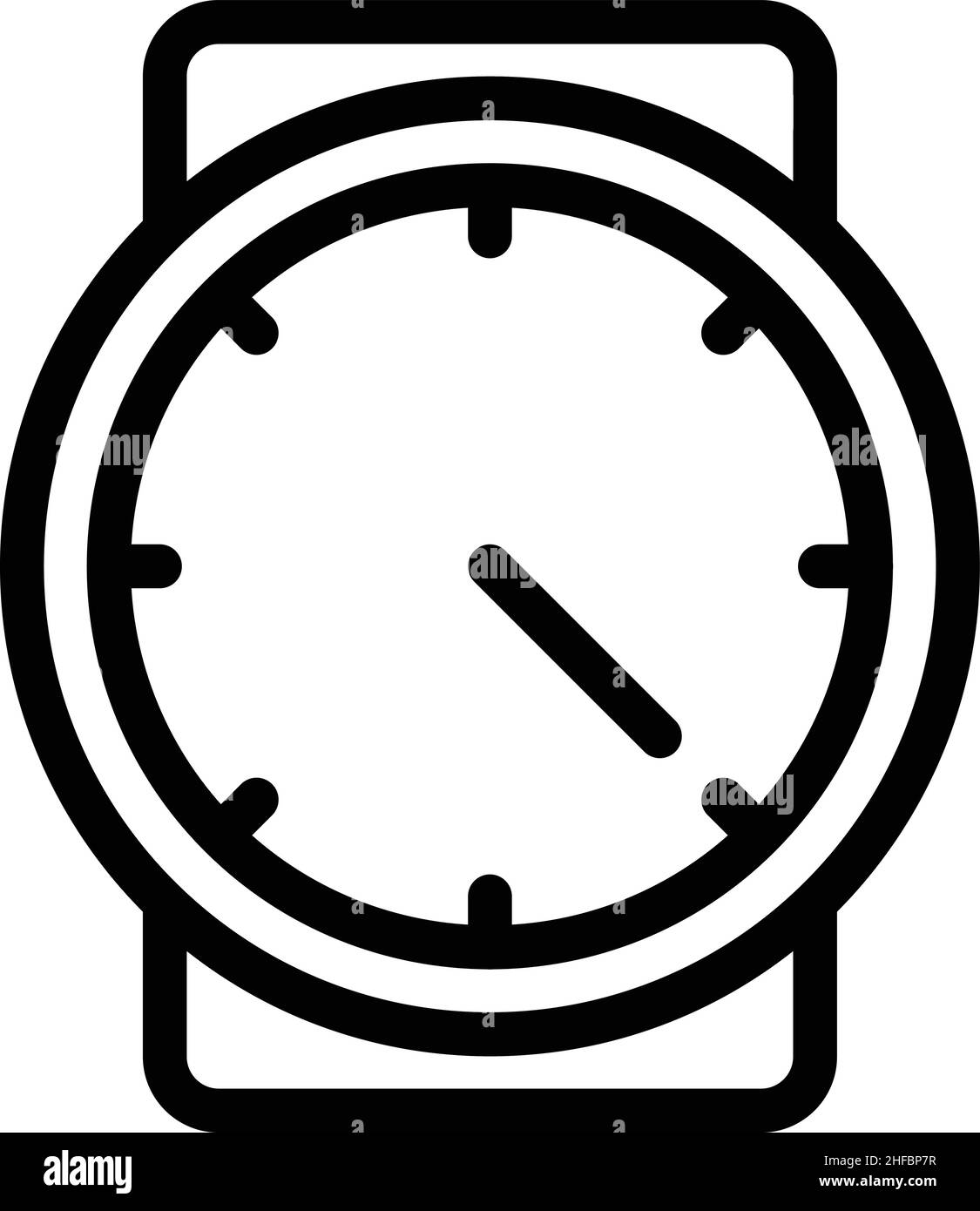 48 sec duration icon outline vector. Time clock. Hour timer Stock ...