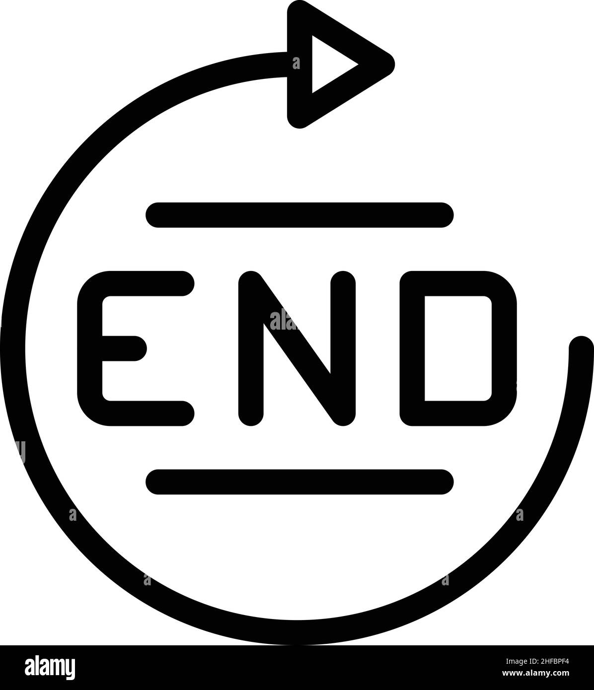 Hourglass end icon hi-res stock photography and images - Alamy