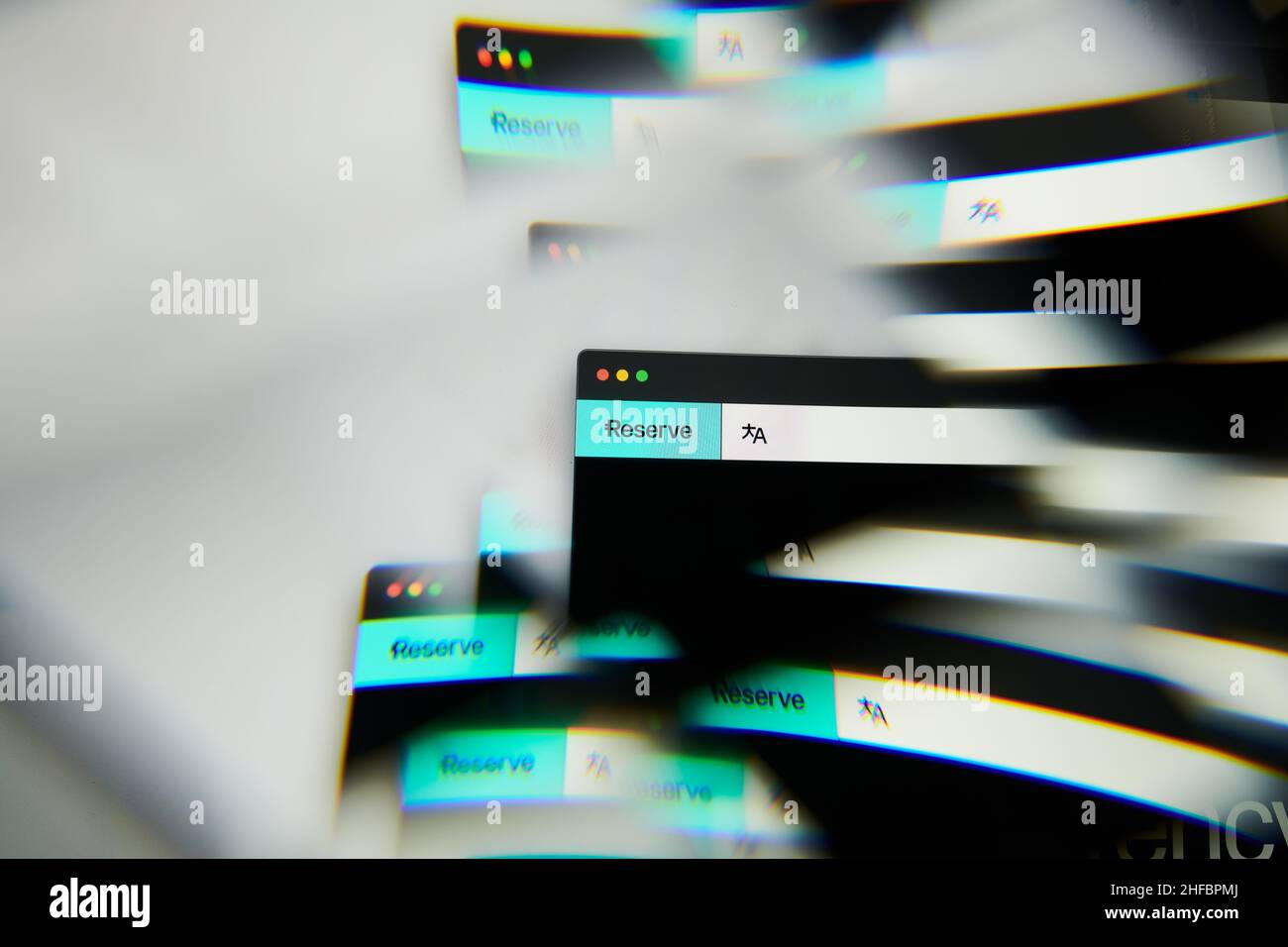 Milan, Italy - January 11, 2022: reserve rights token - RSR logo on ...