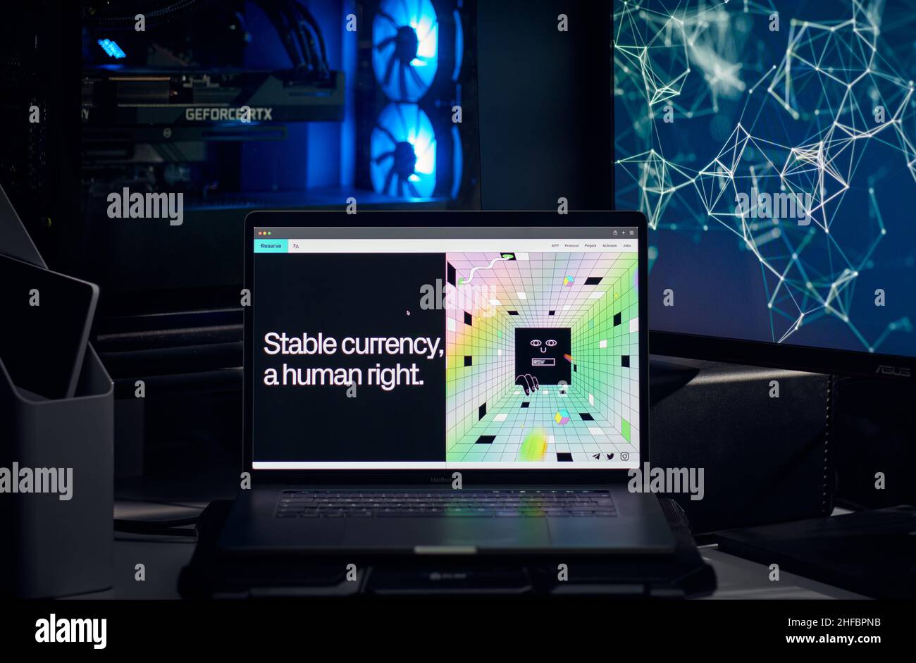 Reserve rights token logo hi-res stock photography and images - Alamy