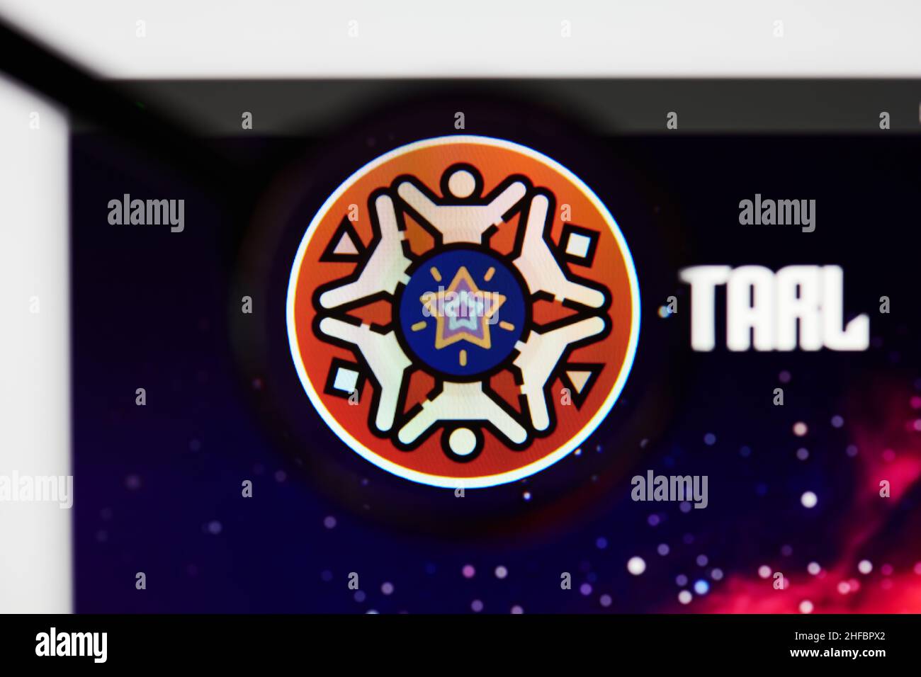 Milan, Italy - January 11, 2022: starlink - STARL website's hp ...