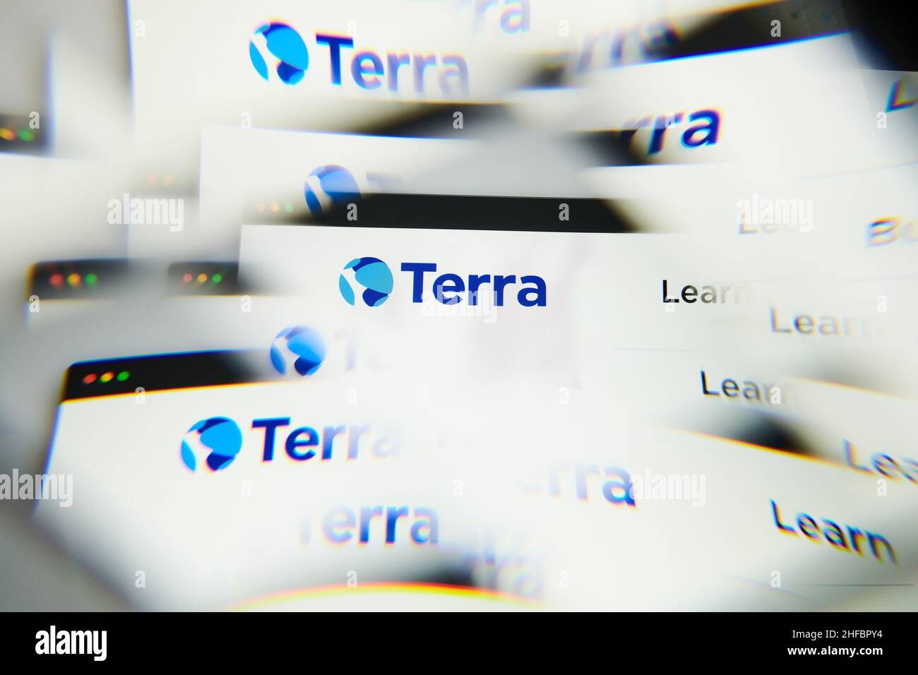 Terra luna logo hi-res stock photography and images - Alamy