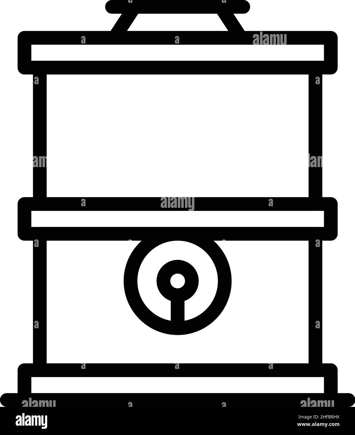 Metal beer barrel icon outline vector. Keg drink. Brewery beer Stock ...
