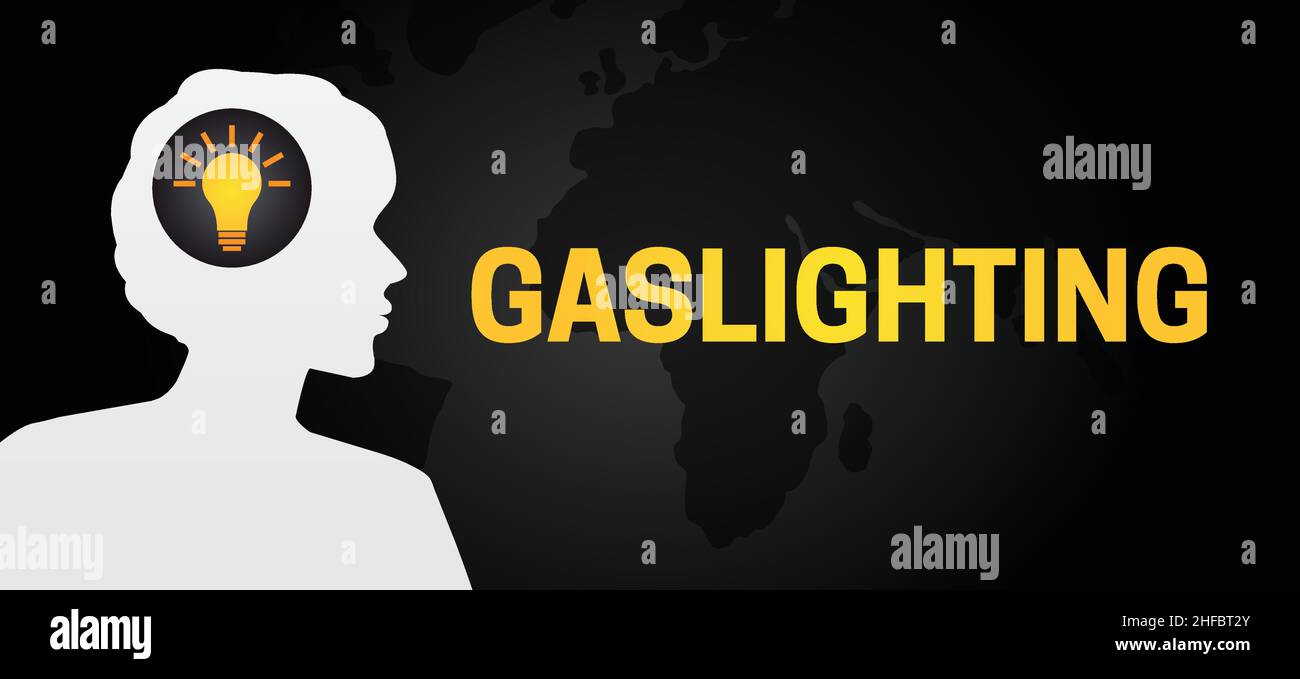 Gaslighting Illustration Design with Woman Stock Vector Image & Art - Alamy