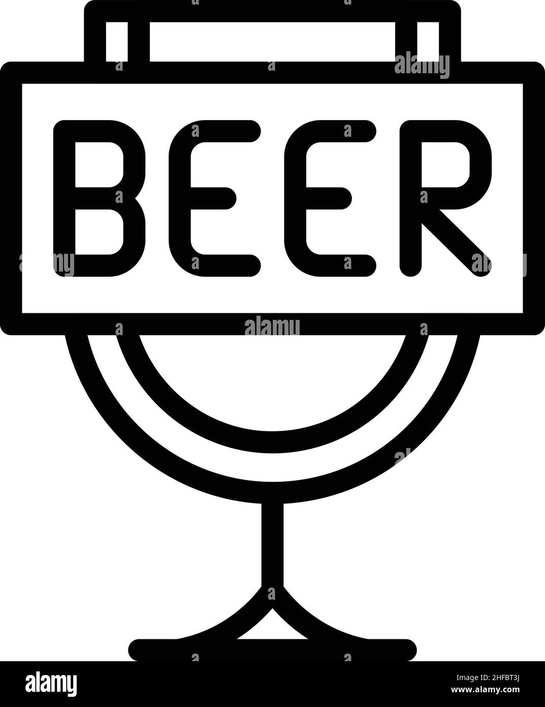 Beer logo icon outline vector. Brewery alcohol. Tank drink Stock Vector ...