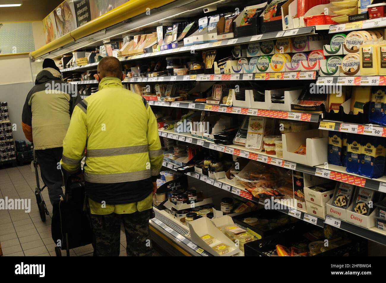 Copenhagen/Denmark./15 January 2022/ Netto grocery store in Kastrup ...