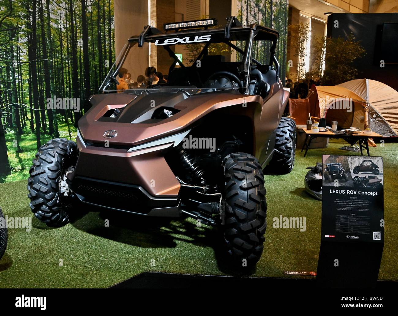 Chiba, Japan. 15th Jan, 2022. Lexus "ROV concept" is seen displayed ...