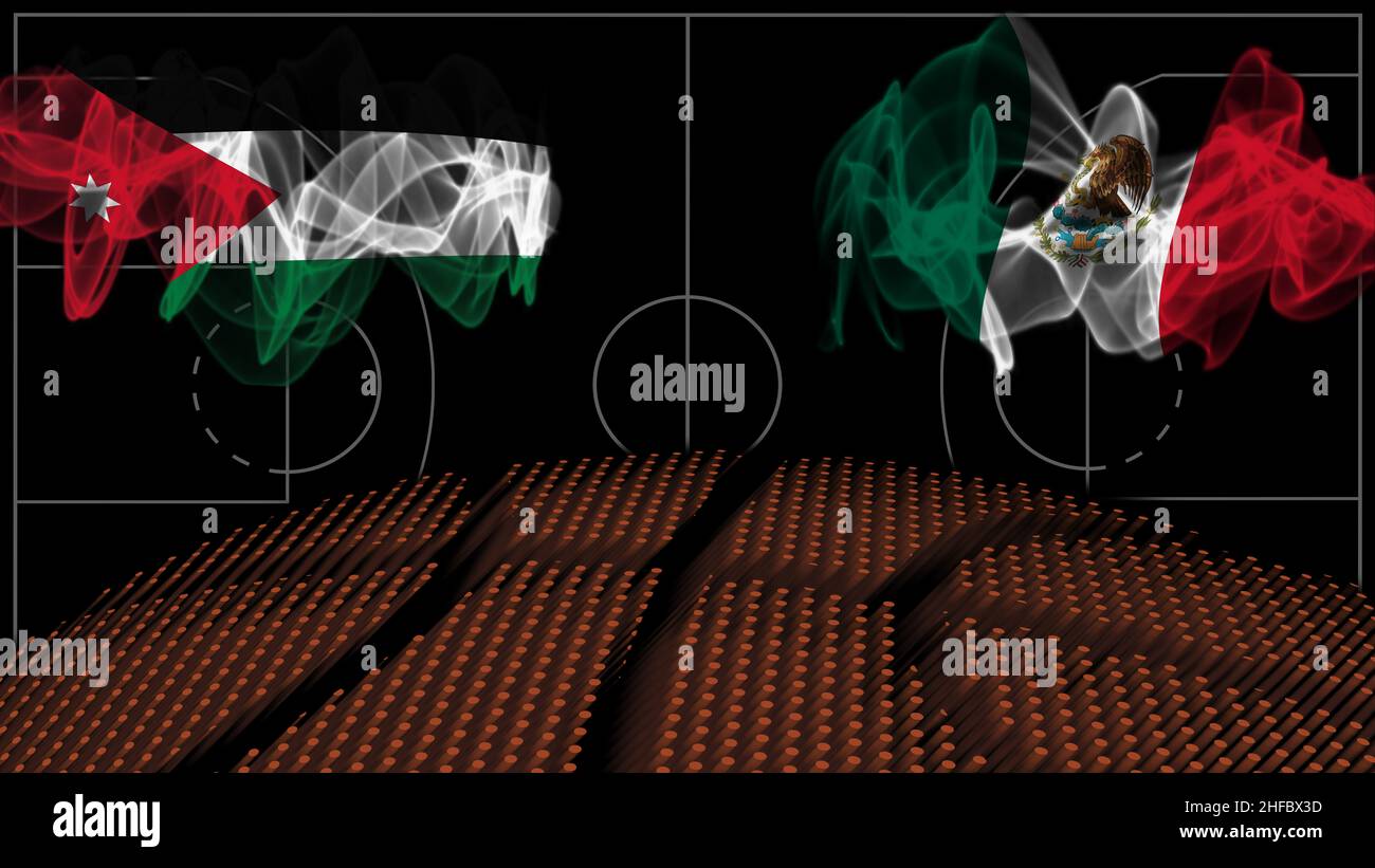 Mexico jordan flag hi-res stock photography and images - Alamy