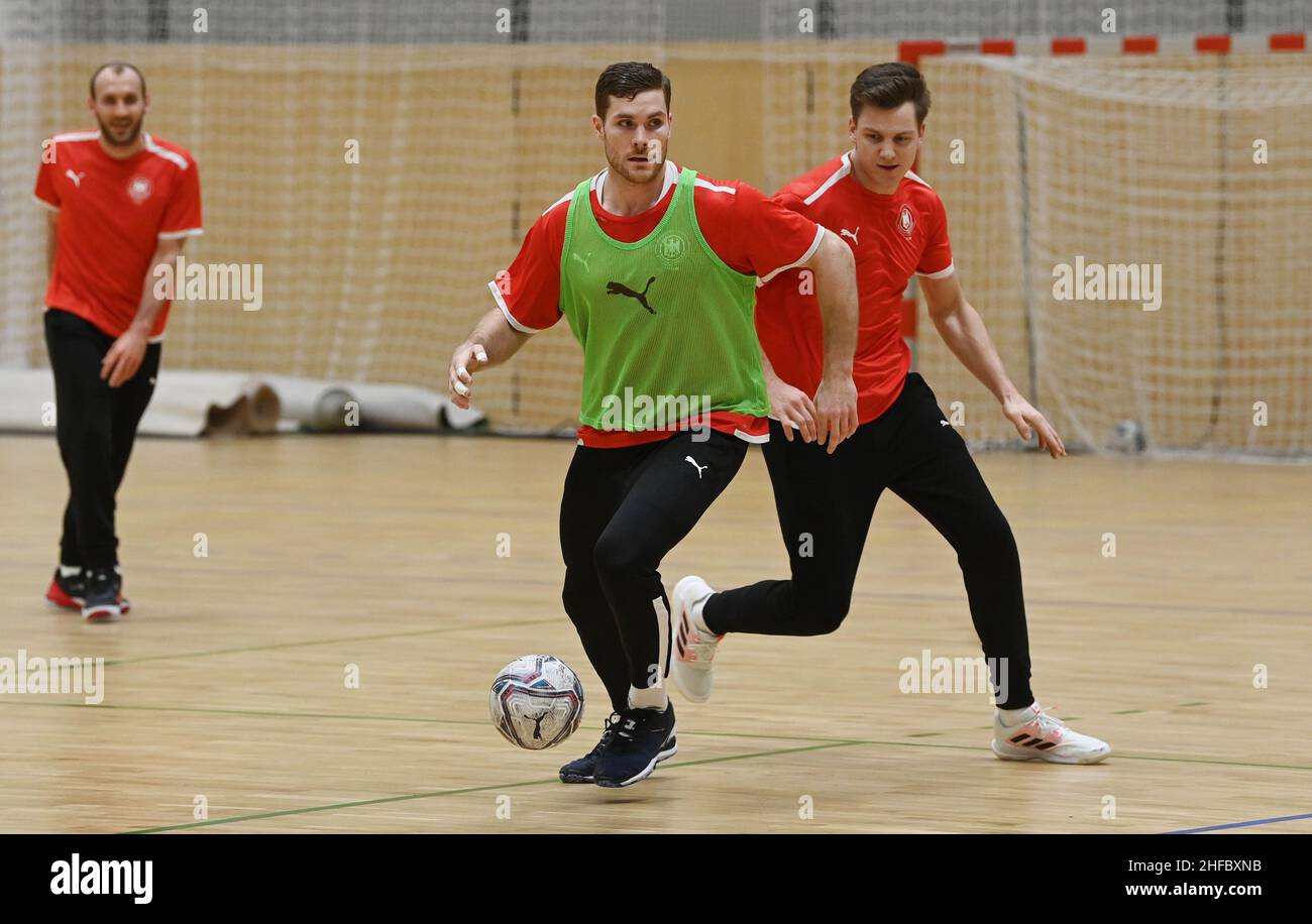 Bratislava, Slovakia. 15th Jan, 2022. Marcel Schiller (l-r), Johannes ...