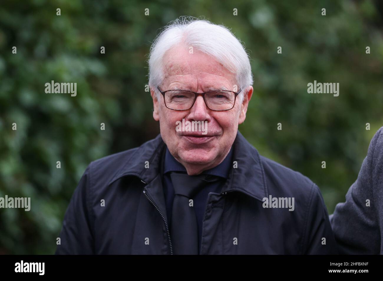 Gelsenkirchen, Germany. 15th Jan, 2022. Reinhard Rauball arriving at ...