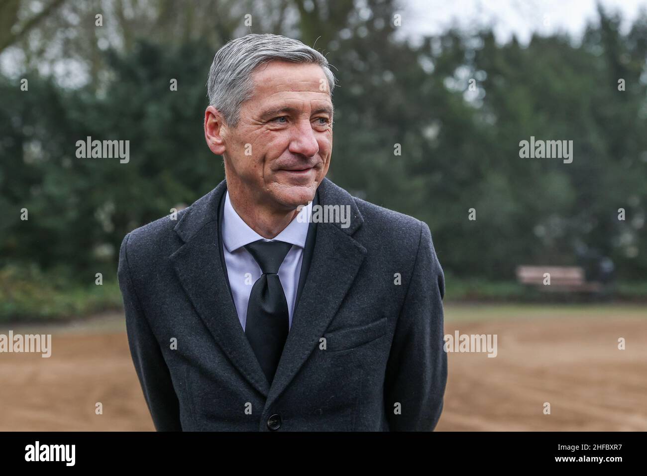 Gelsenkirchen, Germany. 15th Jan, 2022. Schalke's chairman Bernd ...