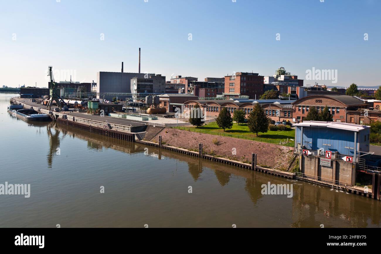 old industrial building at the river Stock Photo - Alamy
