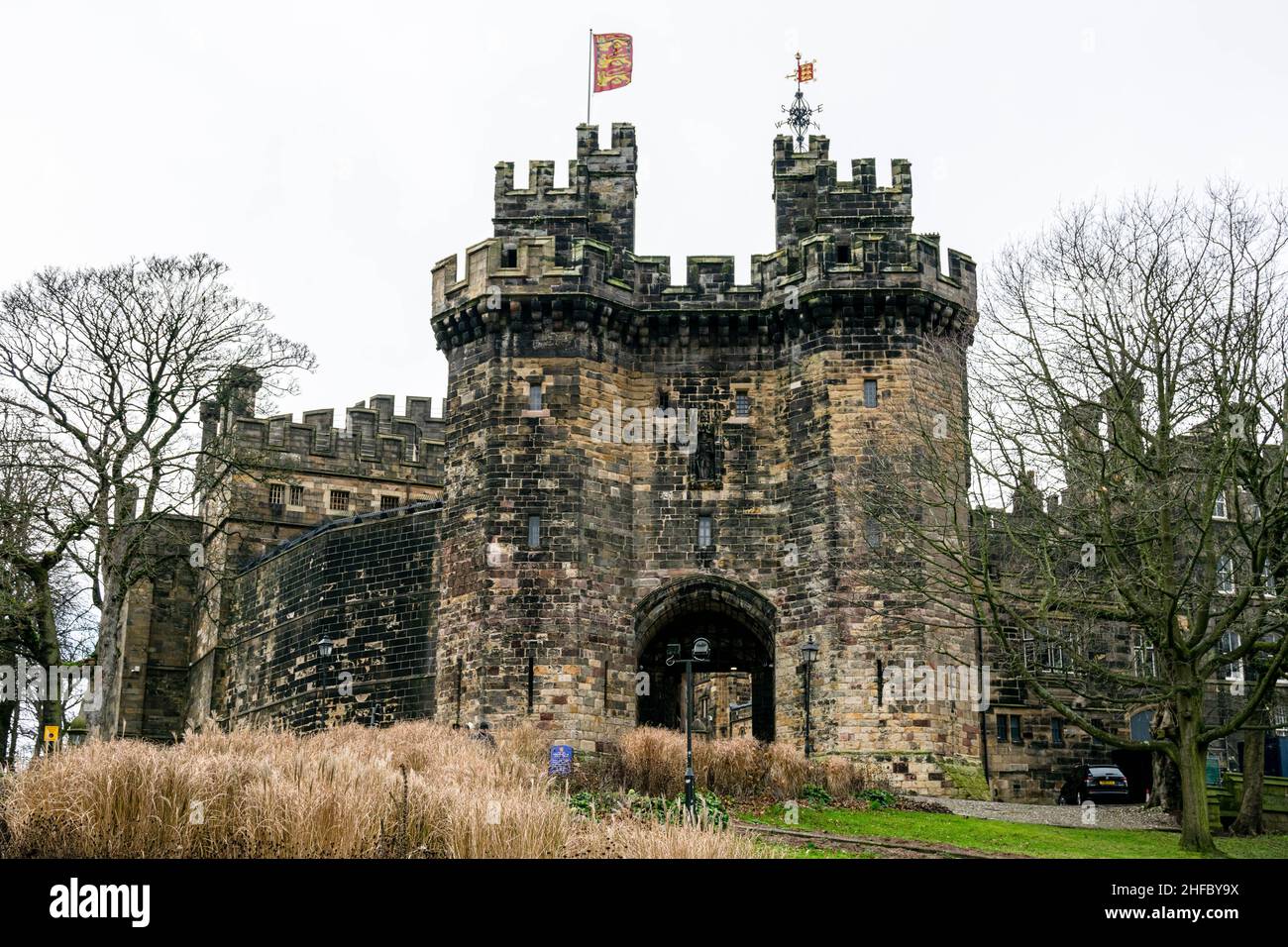 Lancaster, UK - 4th January 2020: Lancaster Castle Roman Fortress ...
